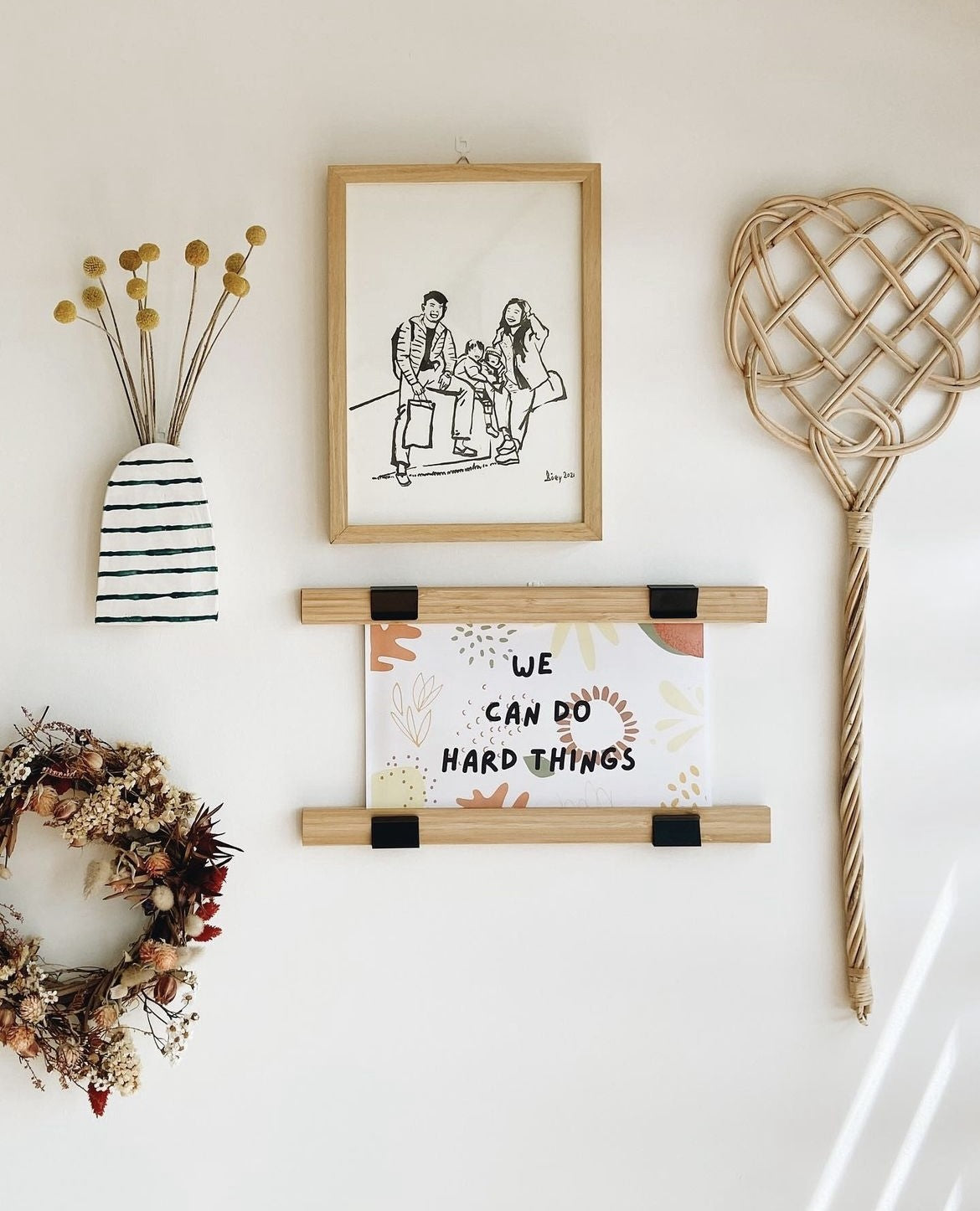 VISBACK Poster hanger, 61cm, Bamboo – Home Swede Home