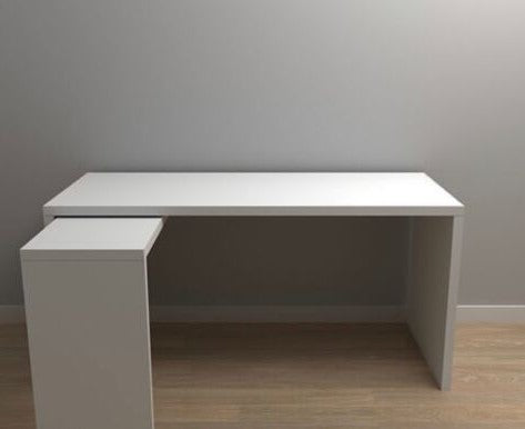 MALM Desk with pull-out panel, White– Home Swede Home