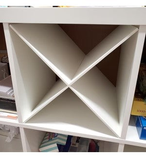 KALLAX X-Insert with compartments, White– Home Swede Home